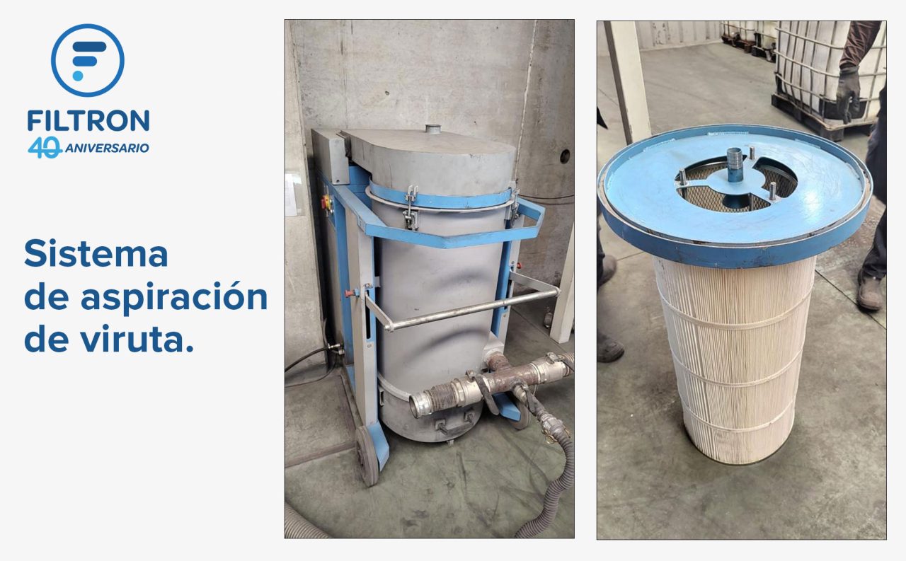 Sistema de aspiración de viruta. - Filtron